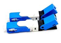 China Blue FTTH SC UPC Fiber Optic Fast Connectors 0.2dB For Network for sale