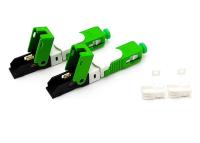 China LSZH Fiber Optic Fast Connectors Data Center SC APC Quick Connector for sale