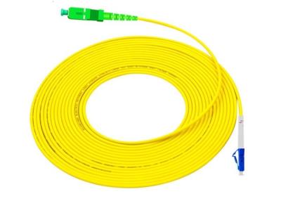 China SC To LC Single Mode Fiber Patch Cable 2mm PVC Fiber Optic Jumper for sale