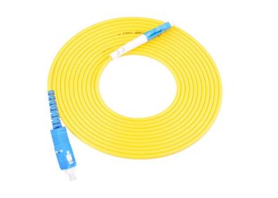 China PVC G657 Fiber Optic Patch Cords Yellow ST To LC Fiber Jumper for sale