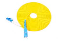 China PVC G657 Fiber Optic Patch Cords Yellow ST To LC Fiber Jumper for sale
