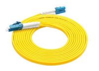 China Orange FTTH LC To LC Fiber Jumper Cable Duplex 0.9mm 2mm 3mm for sale