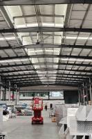 China 5 Blades Big Diameter Warehouse Ceiling Fans Industrial Strength Cooling Solutions for sale