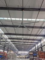 China Silent 1.5KW 60RPM Gearbox Motor Hvls Industrial Fans With Aluminum Blade for sale