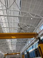 China 5 Blades 24FT 7.3M Industrial HVLS Ceiling Fans With PMSM Motor for sale