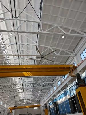 China 5 Blades 24FT 7.3M Industrial HVLS Ceiling Fans With PMSM Motor for sale
