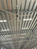 China Variable Frequency Control HVLS Commercial Ceiling Fans 24ft For Manufacturing Plants for sale