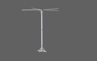 China Weather Resistant Pole Mounted Fan With 24ft Diameter For Outdoor Weddings Parties for sale