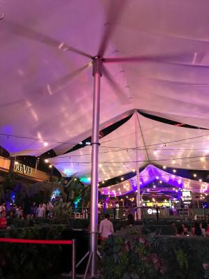 China Adjustable Length Outdoor Standing Fan Pole Mounted Hvls Fan 24 Ft Diameter for sale