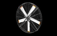 China 2m Industrial Outdoor Wall Mount Fans Industrial Hanging Fans 6 Blades for sale