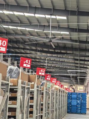 China PMSM Motor Industrial Ceiling Fan 20FT Low Noise Cooling Fan for Logistics Center for sale