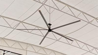 China 40dB Extreme Quiet and Energy Saving HVLS Commercial Ceiling Fans for Gym Cooling Maintenance Free for sale