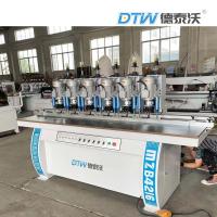 China 50mm Depth 6KW Wood Drilling Machine Door Hinge Boring Machine 4 Heads for sale