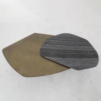 China Stainless Steel Rotatable Coffee Table 1400x700x450mm Antique Bronze Natural Marble Top for sale