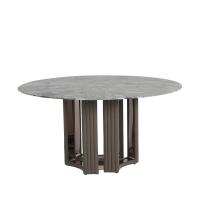 China Gold Marble Top Dining Room Table Mirrored Marble Dining Table 8 Seater for sale