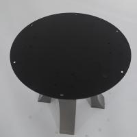 China Round Luxury Marble Dining Table Stainless Steel Solid Marble Top 1500mm Dia for sale
