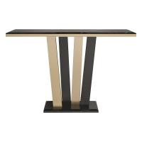China Ss Black Marble Top Console Table Satin Finish Marble Console With Drawers for sale