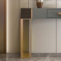 China Wooden Console Table with Marble Top and Brass Gold Drawers 1200x400x850mm for sale