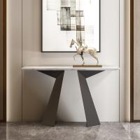 China Antique Marble And Black Console Table Bronze Modern Marble Console Table for sale