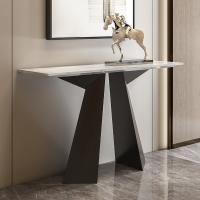 China Antique Marble And Black Console Table Bronze Modern Marble Console Table for sale