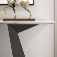 China Antique Marble And Black Console Table Bronze Modern Marble Console Table for sale
