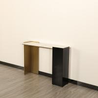 China Bronze Marble Narrow Console Table For Hotel Living Room for sale