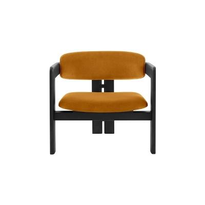 China Wood Frame Velvet Dining Chair 700mm Seat Height for Bedroom Study Room for sale