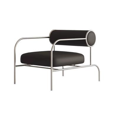 China Stainless Steel Velvet Fabric Armchair 920x620x650mm for Hotel Restaurant for sale