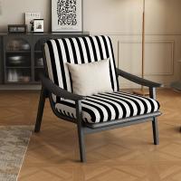 China Black Velvet Chesterfield Armchair with Solid Wood Legs 820x980x760mm for sale