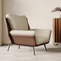 China Modern Beige Velvet Dining Chair Solid Wood Frame Stainless Steel Legs 950mm Height for sale