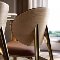 China Modern High Back Leather Dining Chair Stainless Steel Legs 600x490x790mm for sale