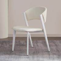 China Beige Off White Commercial Banquet Chairs Upholstered Parsons Dining Chairs 520x450x820mm for sale