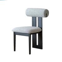 China Customized Fabric Upholstered Dining Chair with Metal Legs 410x410x750mm for sale