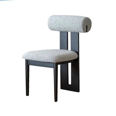 China Customized Fabric Upholstered Dining Chair with Metal Legs 410x410x750mm for sale