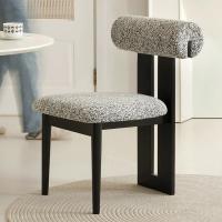 China Customized Fabric Upholstered Dining Chair with Metal Legs 410x410x750mm for sale