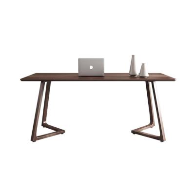 China Oak Solid Wood Writing Desk 2200x900x750mm Home Office Computer Table for sale