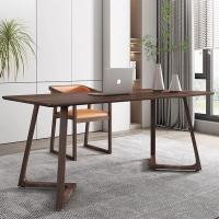 China Oak Solid Wood Writing Desk 2200x900x750mm Home Office Computer Table for sale