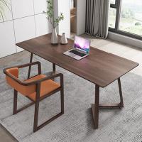 China Oak Solid Wood Writing Desk 2200x900x750mm Home Office Computer Table for sale