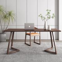 China Oak Solid Wood Writing Desk 2200x900x750mm Home Office Computer Table for sale