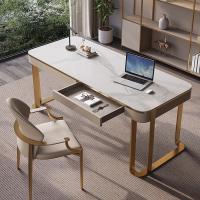 China Ceramic Top Writing Desk 2200x900x750mm Stainless Steel Leg Office Table for sale