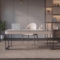 China Ceramic Top Writing Desk 2200x900x750mm Stainless Steel Leg Office Table for sale