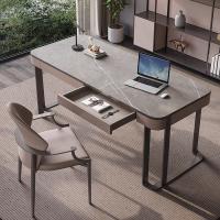 China Ceramic Top Writing Desk 2200x900x750mm Stainless Steel Leg Office Table for sale