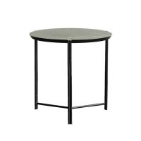 China Black Oak Top Coffee Table Satin Finish Contemporary Coffee Table With Metal Legs for sale