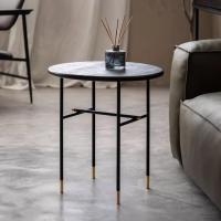 China Iron Finish Central Coffee Table Black Satin Oak Top Coffee Table for sale
