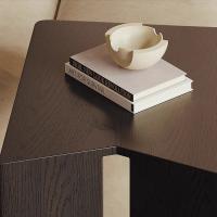 China Oak Wood End Table 470x350x500mm Matt Finish Natural Solid Wood Side Table for sale