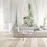 China Round Coffee Table Set Table Natural Oak Veneer Travertine Top Coffee Table for sale