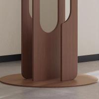 China Matt Rose Gold Metal and Marble Side Table 500mm for Hotel Living Room for sale