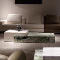 China Customized Antique Natural Marble Top Rectangle Coffee Table For Home for sale