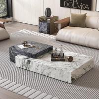 China Customized Antique Natural Marble Top Rectangle Coffee Table For Home for sale