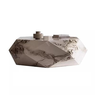 China Antique Natural Marble Top Rectangle Coffee Table 1100x820x320mm Home Use for sale